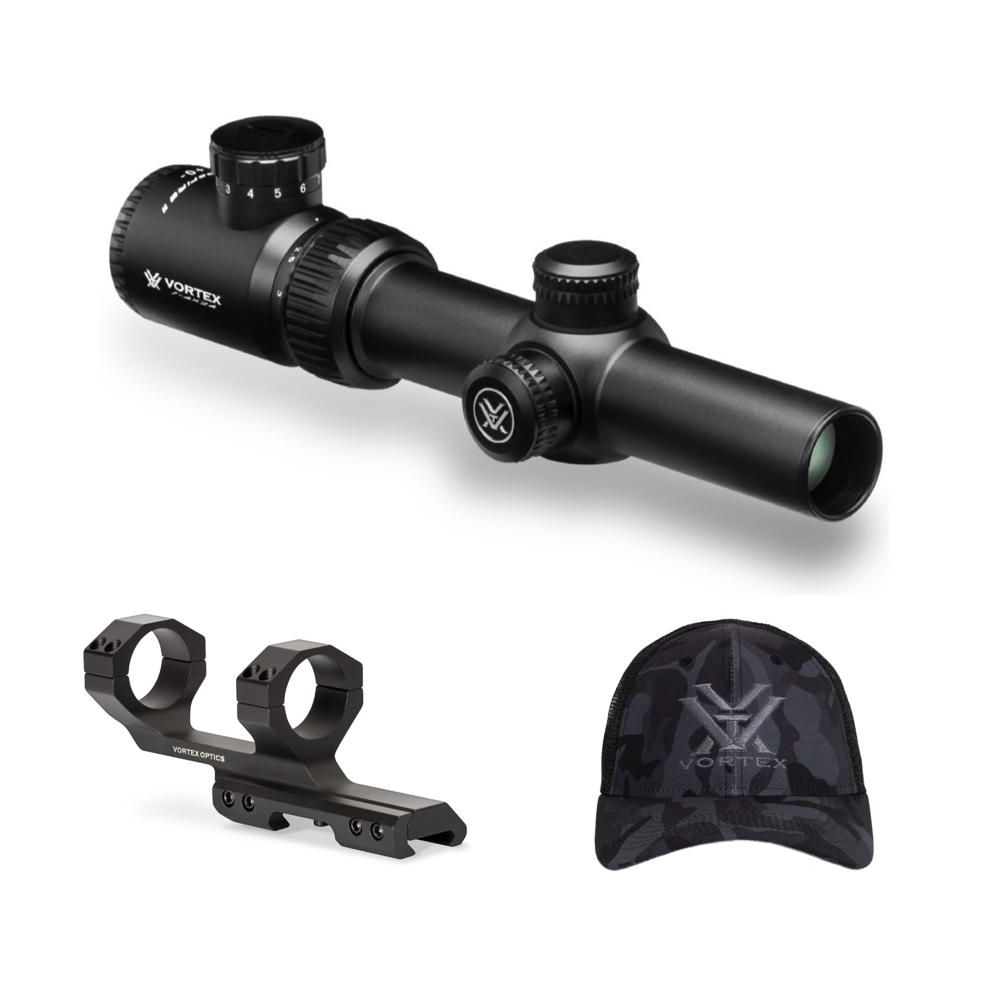 Vortex Crossfire II 1-4x24 Riflescope (V-Brite MOA Reticle) Accessory ...